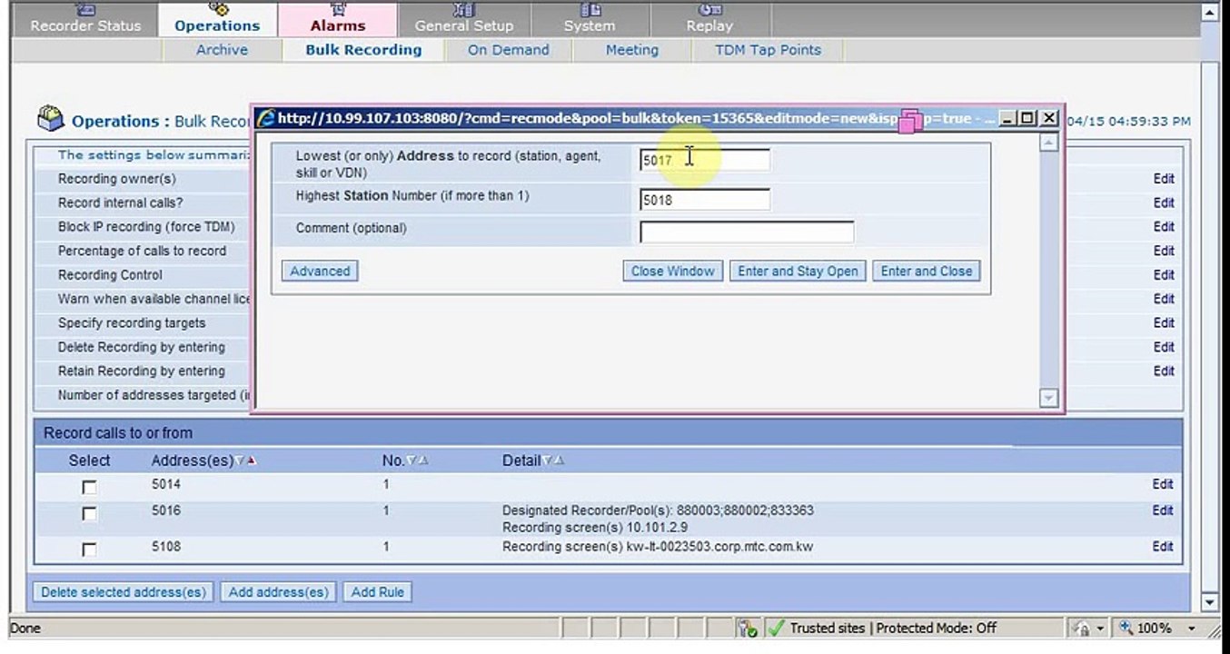 WFO 12 AVAYA / VERINT (ACR) HOW TO ADD BULK STATION AND CHECK LICENSE ...