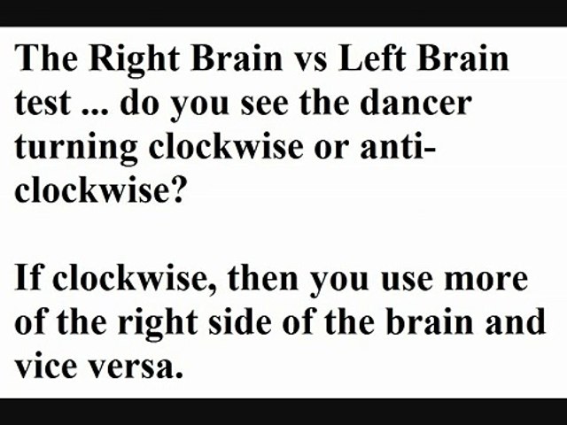 Right Brain Vs Left Brain Test Optical Illusion