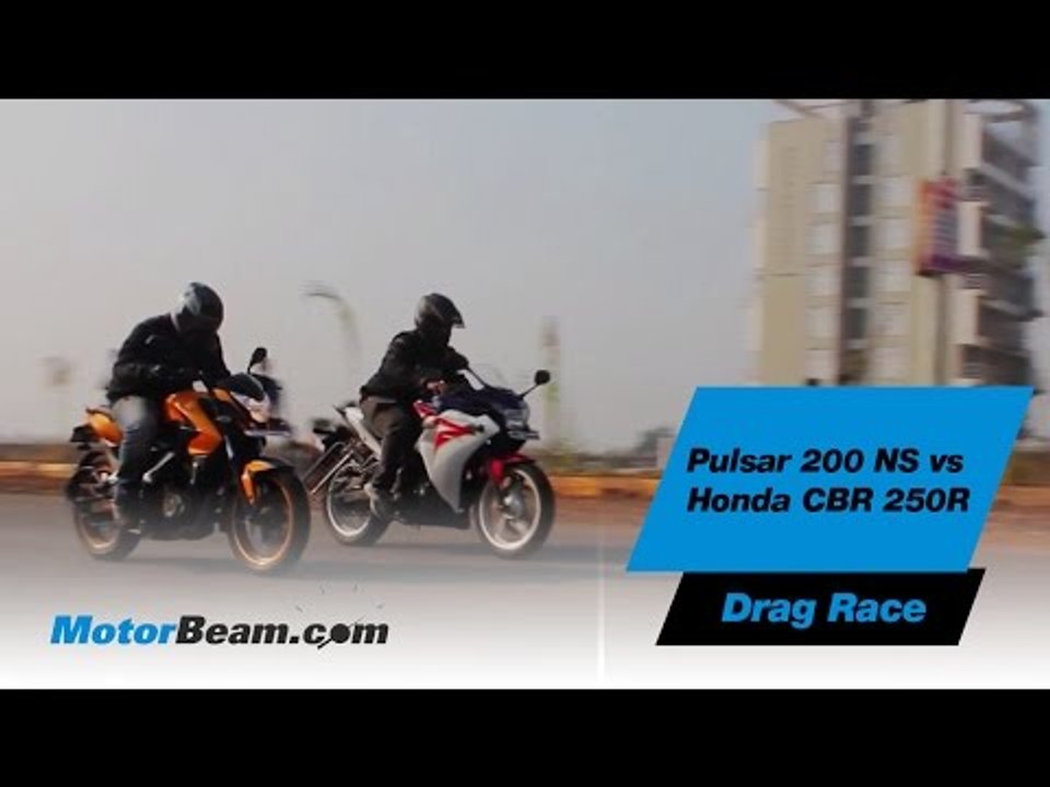Pulsar 200 NS vs Honda CBR250R - Drag Race - video Dailymotion