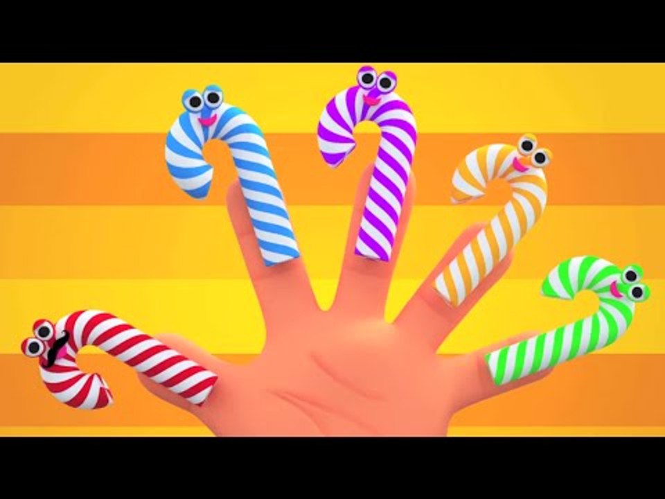Candy Cane Finger Family | Nursery Rhymes | Kids Songs | Baby Videos ...