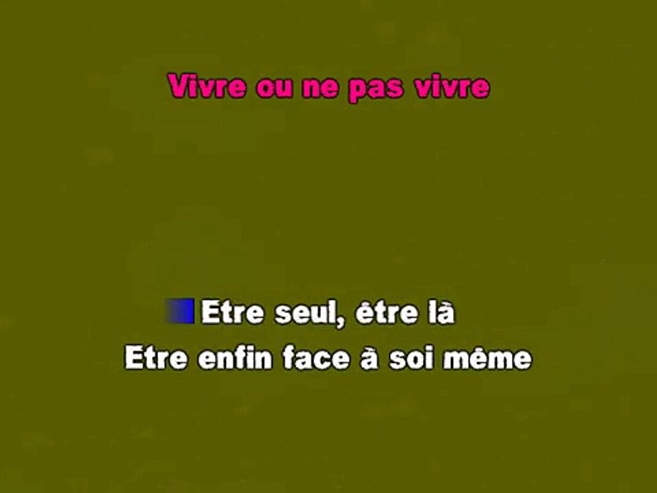 Les souliers rouges - Vivre ou ne pas vivre KARAOKE / INSTRUMENTAL ...