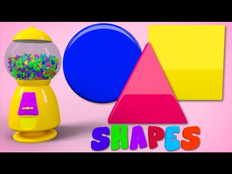 Gumball Shape | Learn Shapes | Childrens Songs And Rhymes For Kids ...