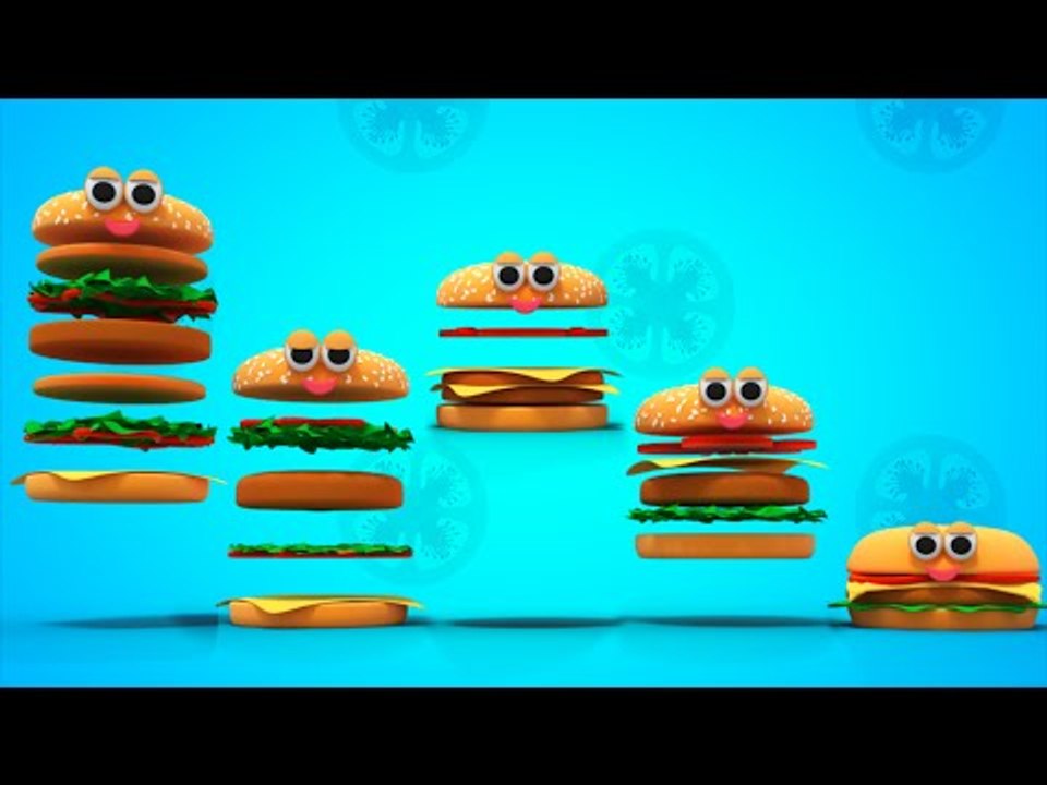 Burger Finger Family | 3D Nursery Rhymes Songs For Children - video ...