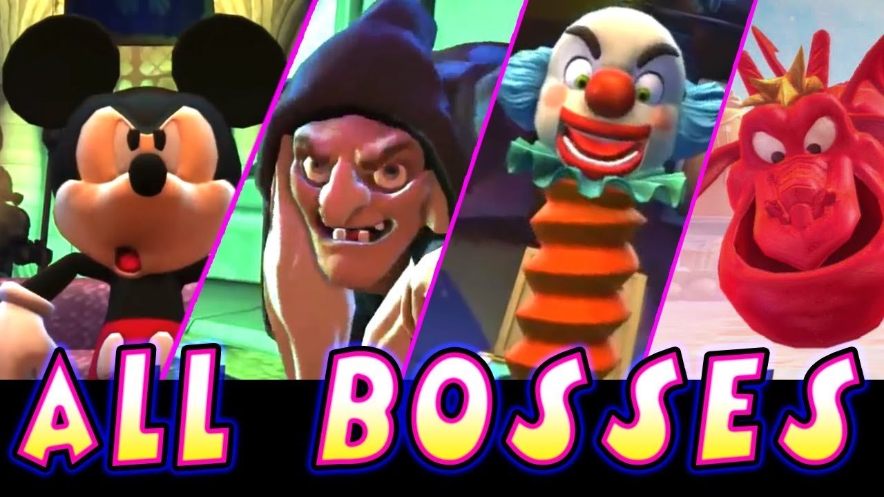 Mickey Mouse Castle of Illusion All Bosses | Boss Battles (PS3, X360 ...
