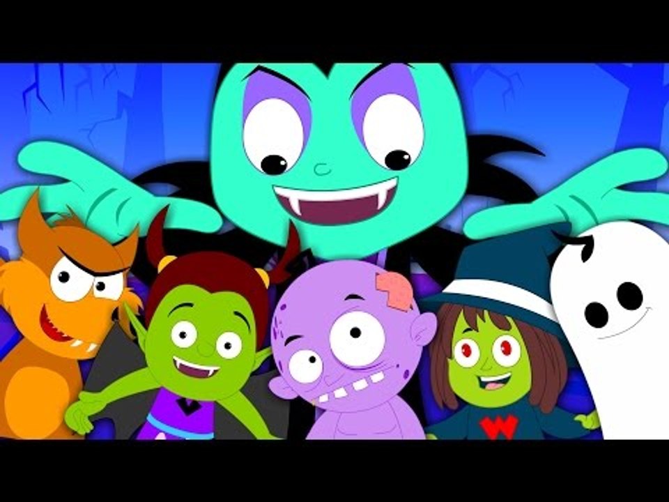 Scary Nursery Rhymes | Five Little Monsters | Nursery Rhymes For Kids ...