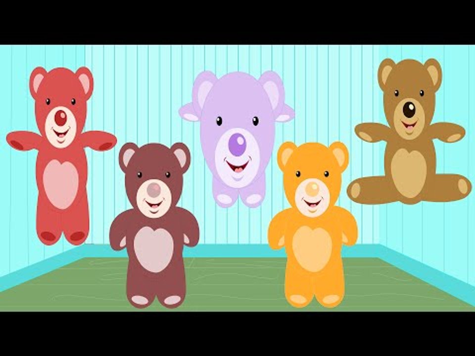 Five Little Teddy Bears Nursery Rhyme - Dailymotion Video