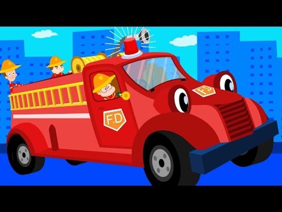 The Wheels On The Fire Truck | Original Nursery Rhymes | Baby Songs ...