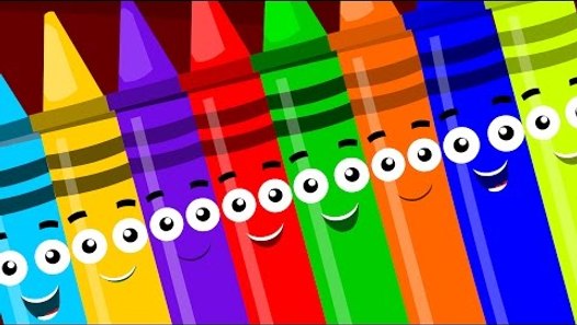 ten in the bed | crayons color song | learn colors | nursery rhyme ...