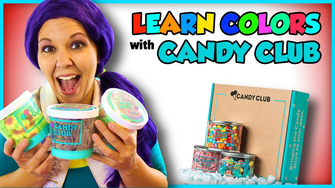 Learn Colors with Candy | Candy Club Unboxing and Taste Test - video ...