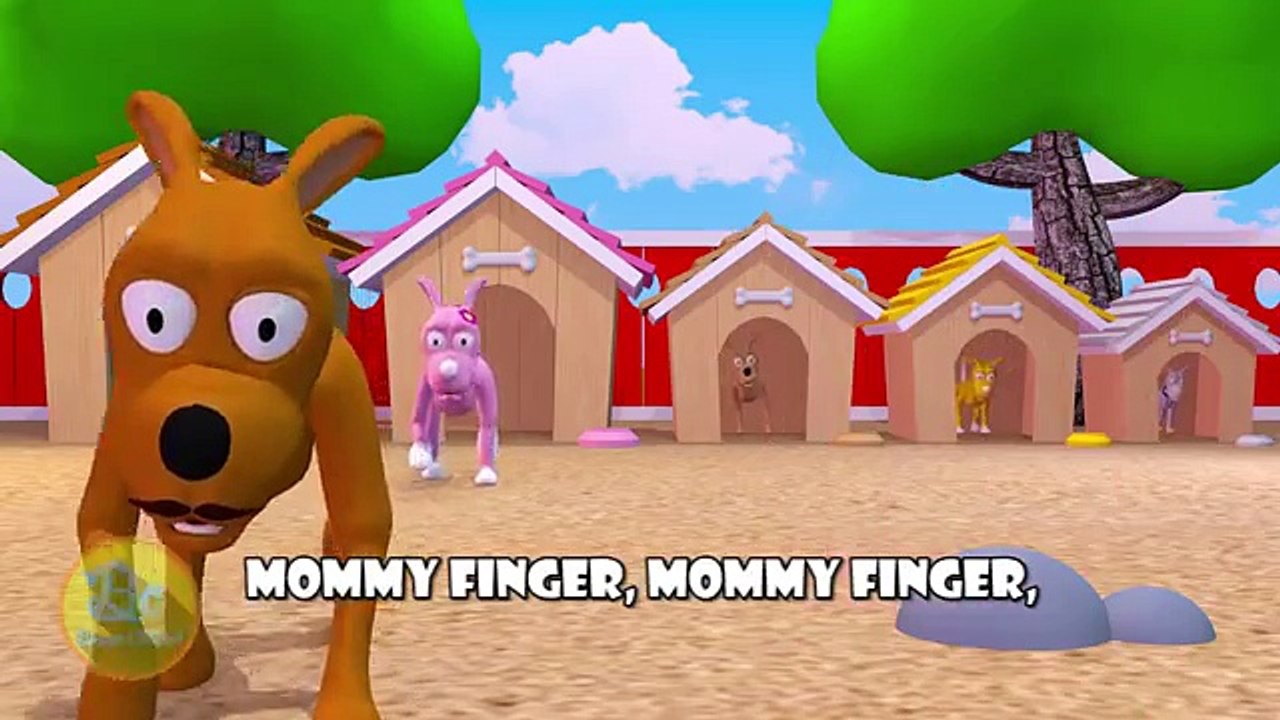 Dog 3D Finger Family | Nursery Rhymes | 3D Animation In HD From Binggo ...