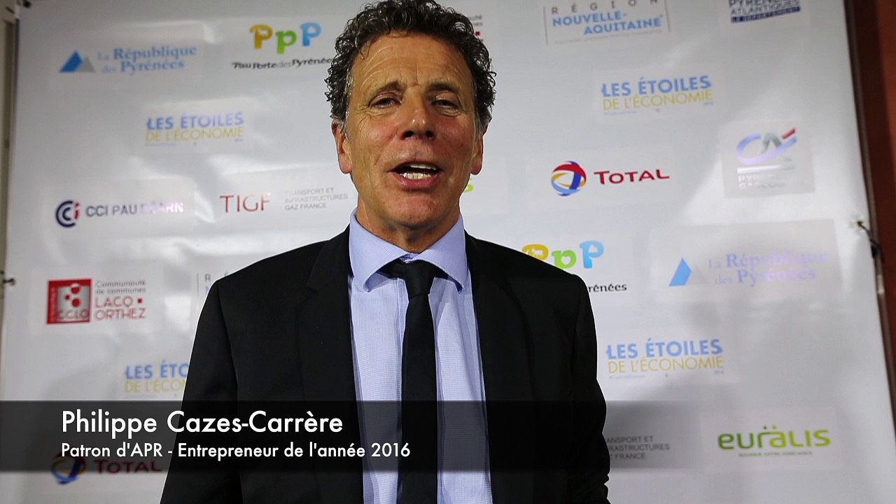 Philippe Cazes-Carrère, élu "Entrepreneur de l'année" - Vidéo Dailymotion