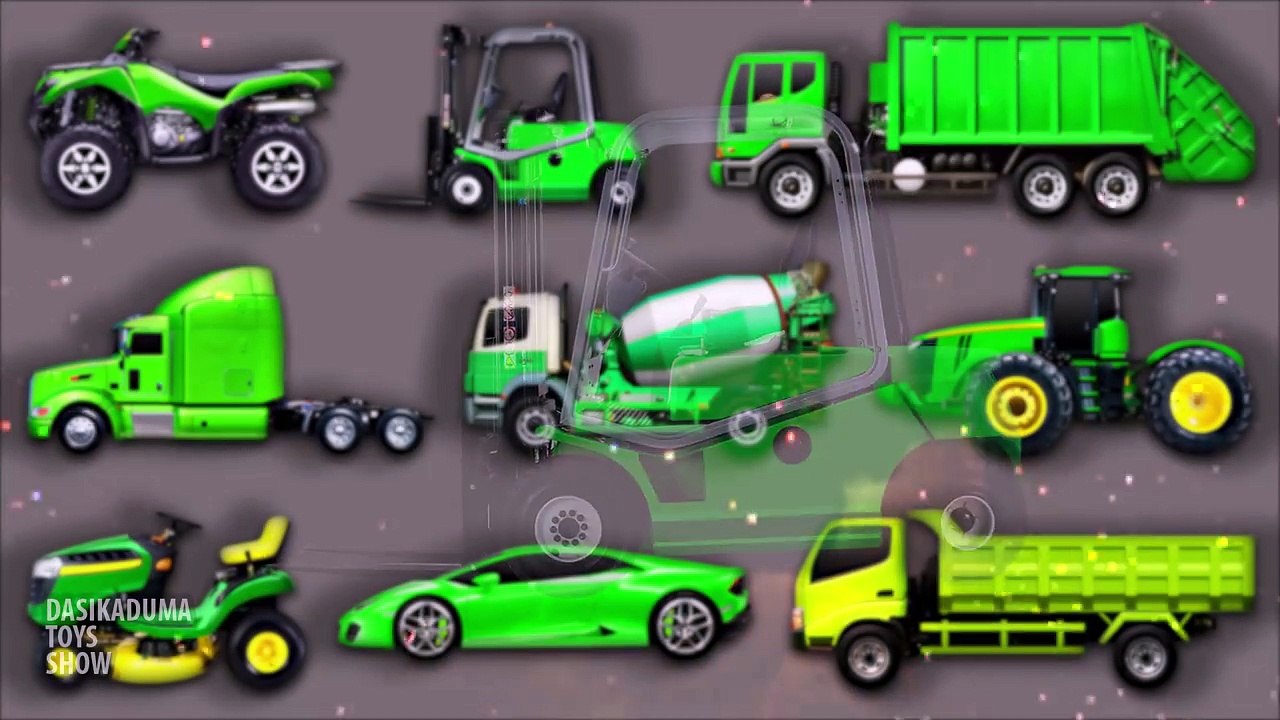 Learning Street Vehicles for Kids. Cars and Trucks. Dump truck Garbage ...