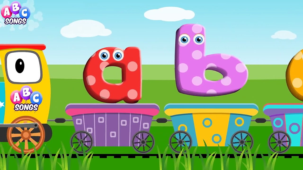 ABC Songs for Children | An Alphabet Train | Learning Lower Case ...
