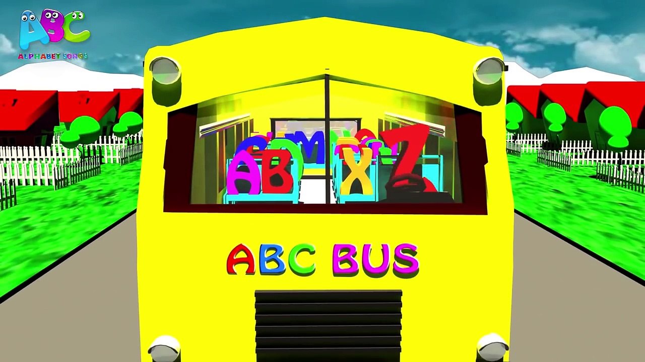 ABC on the Bus Song | Alphabet Songs For Children | 3D Alphabet Bus ...