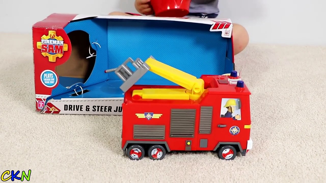 Fireman Sam Drive & Steer Jupiter Remote Control Fire Engine Toy ...