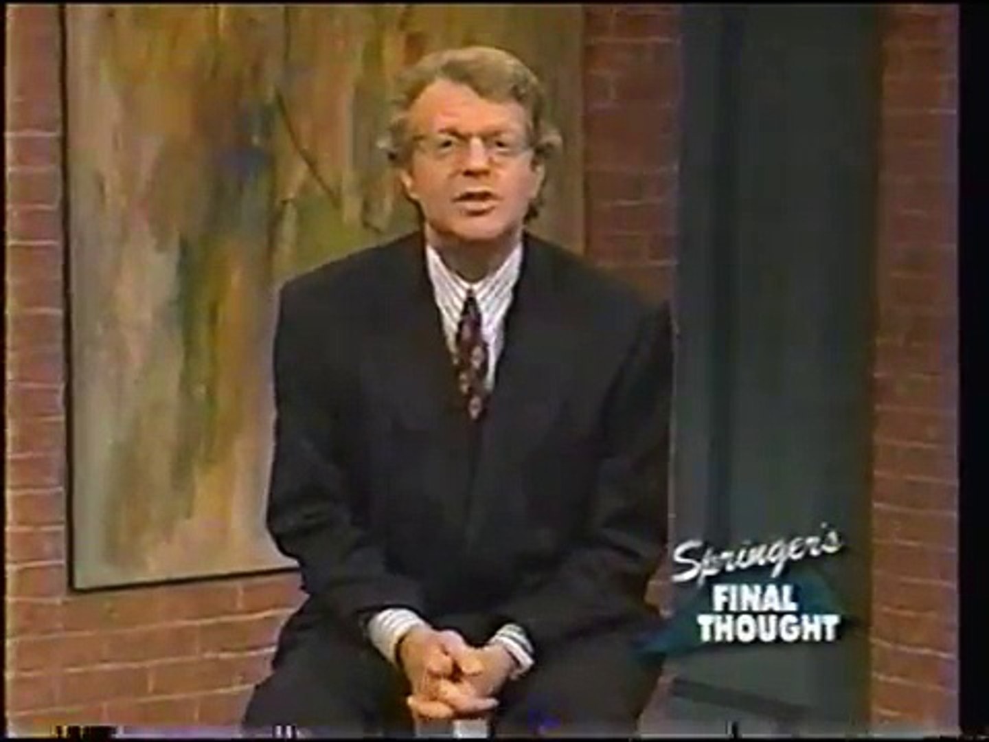 Jerry Springer Final Thought Quote