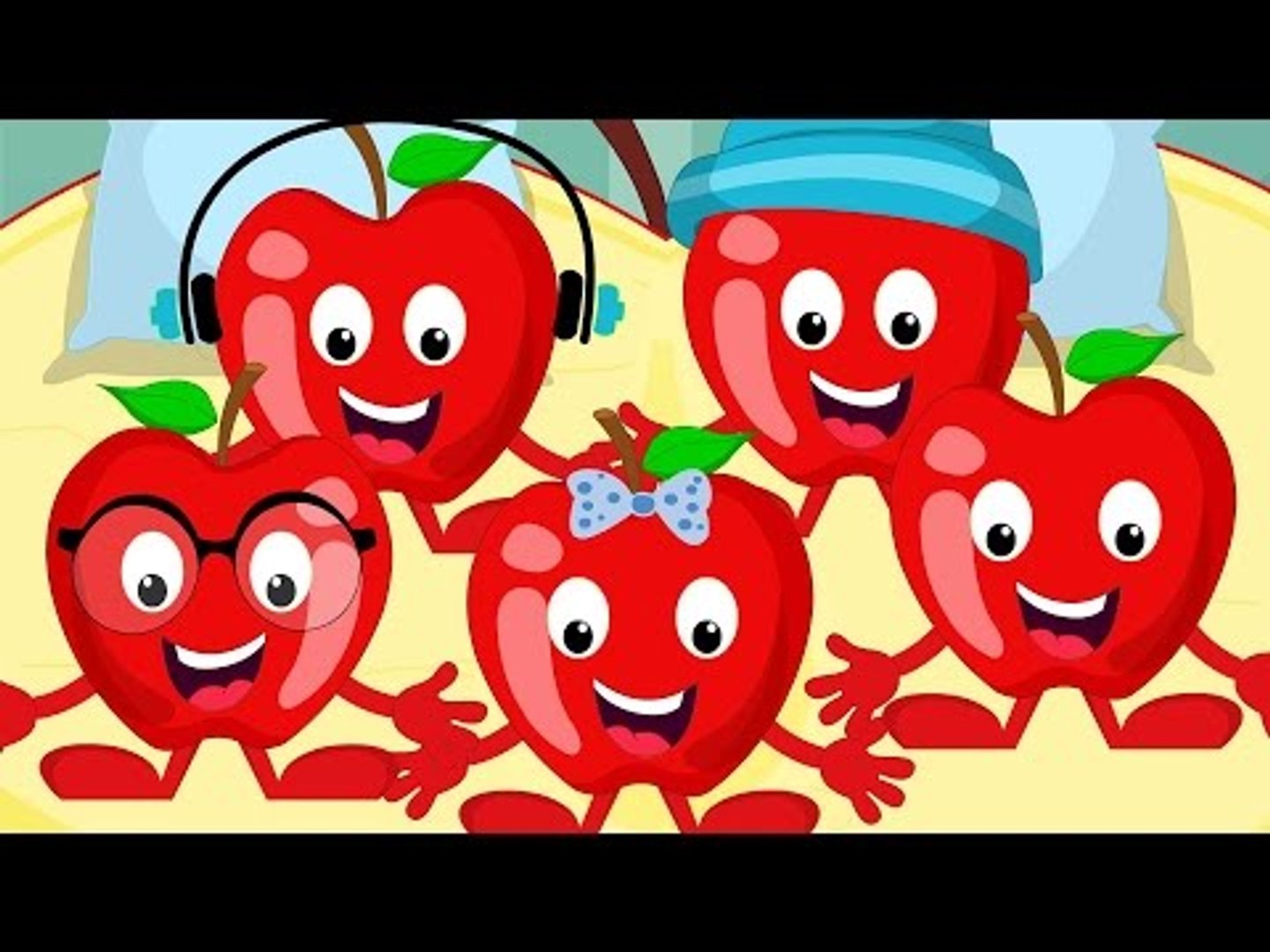 Five Red Apples