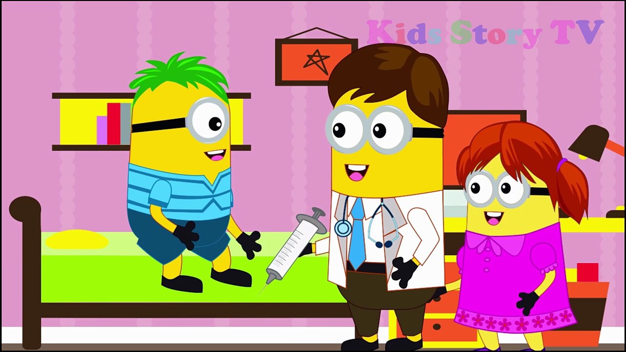 Minions Banana Doctor Injects Baby Crying New Episode! Finger Family ...