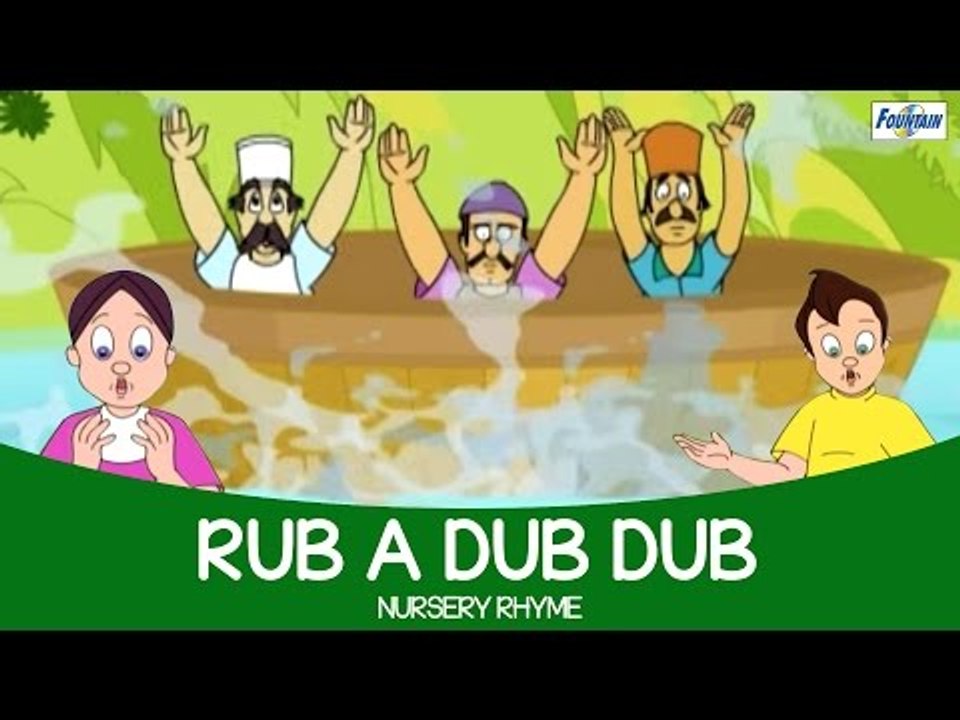 Rub A Dub Dub Three Men In A Tub Nursery Rhyme | Animated Songs for ...