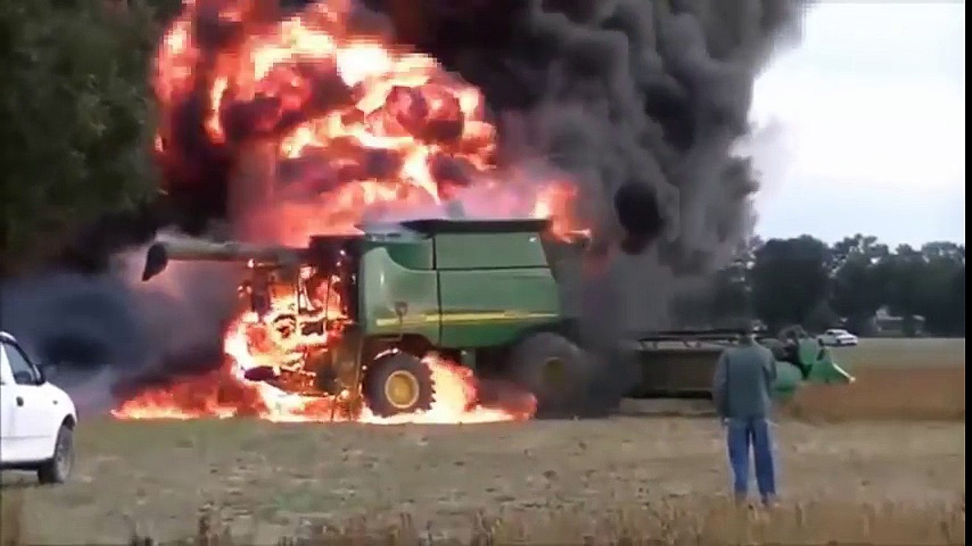 John Deere Tractors On Fire