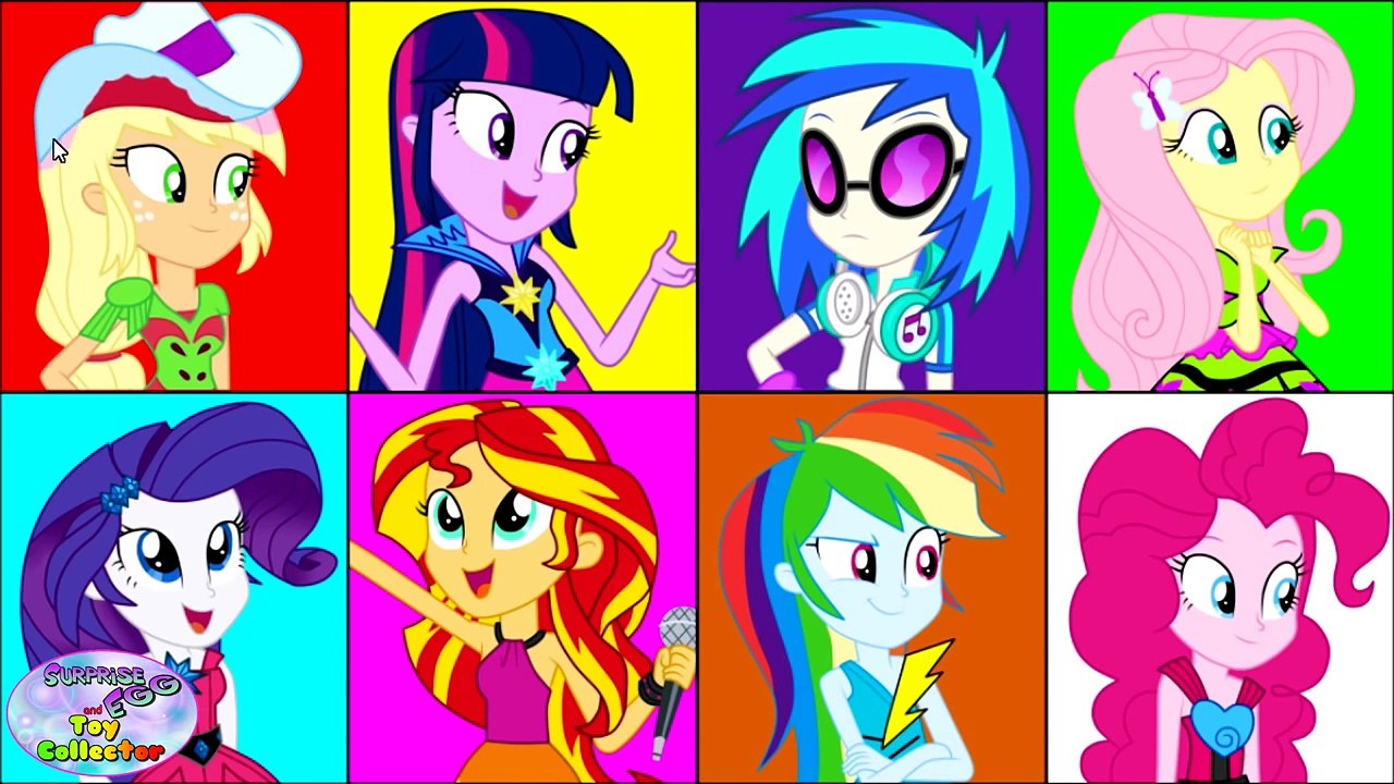 My Little Pony Color Swap Equestria Girls Mane 6 7 MLP Episode Surprise ...