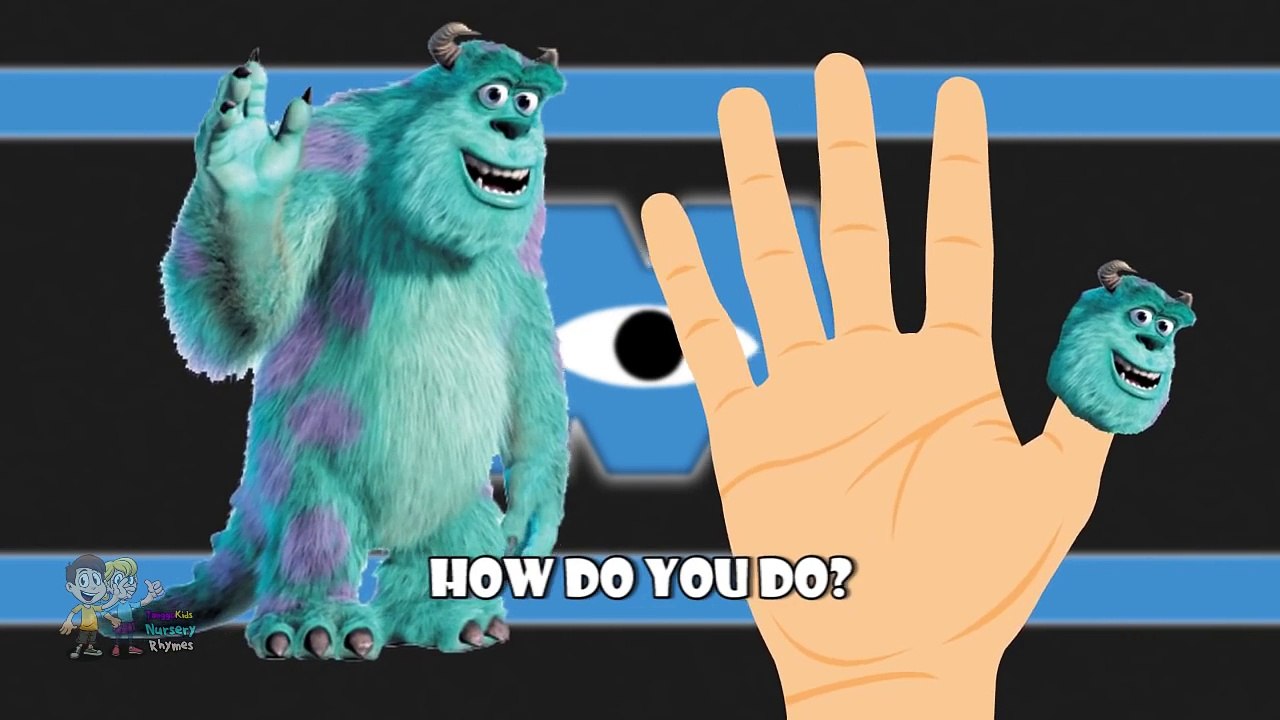 Monster Inc Finger Family | Nursery Rhymes | 2D Animation From ...