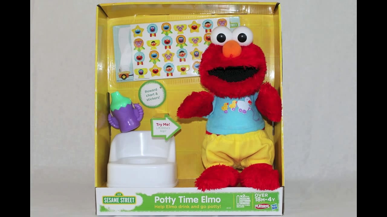 Potty Time Elmo Sesame Streets Elmo Potty Training with a Toilet and ...