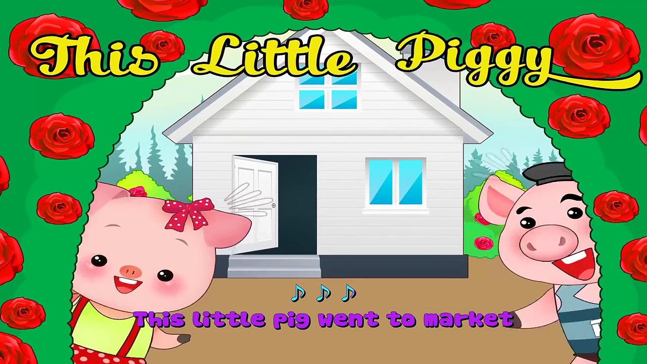This Little Piggy Lyrics | Nursery Rhymes | Songs For Kids [Ultra 4K ...