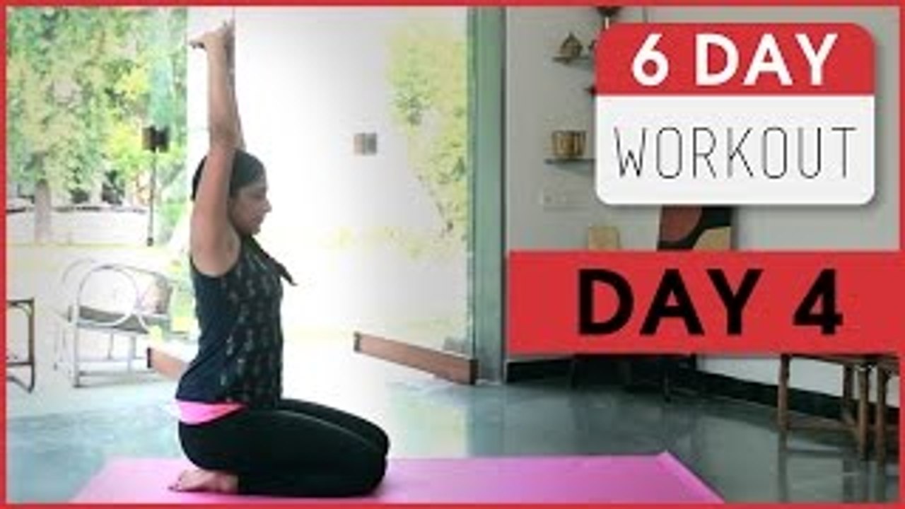 6 Day Workout With Rashmi | Day 4 | Simple Easy Exercises For Beginners ...