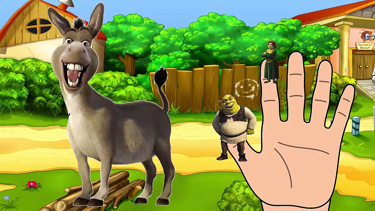 Shrek Finger Family | Nursery Rhymes For Children | For Kids ...