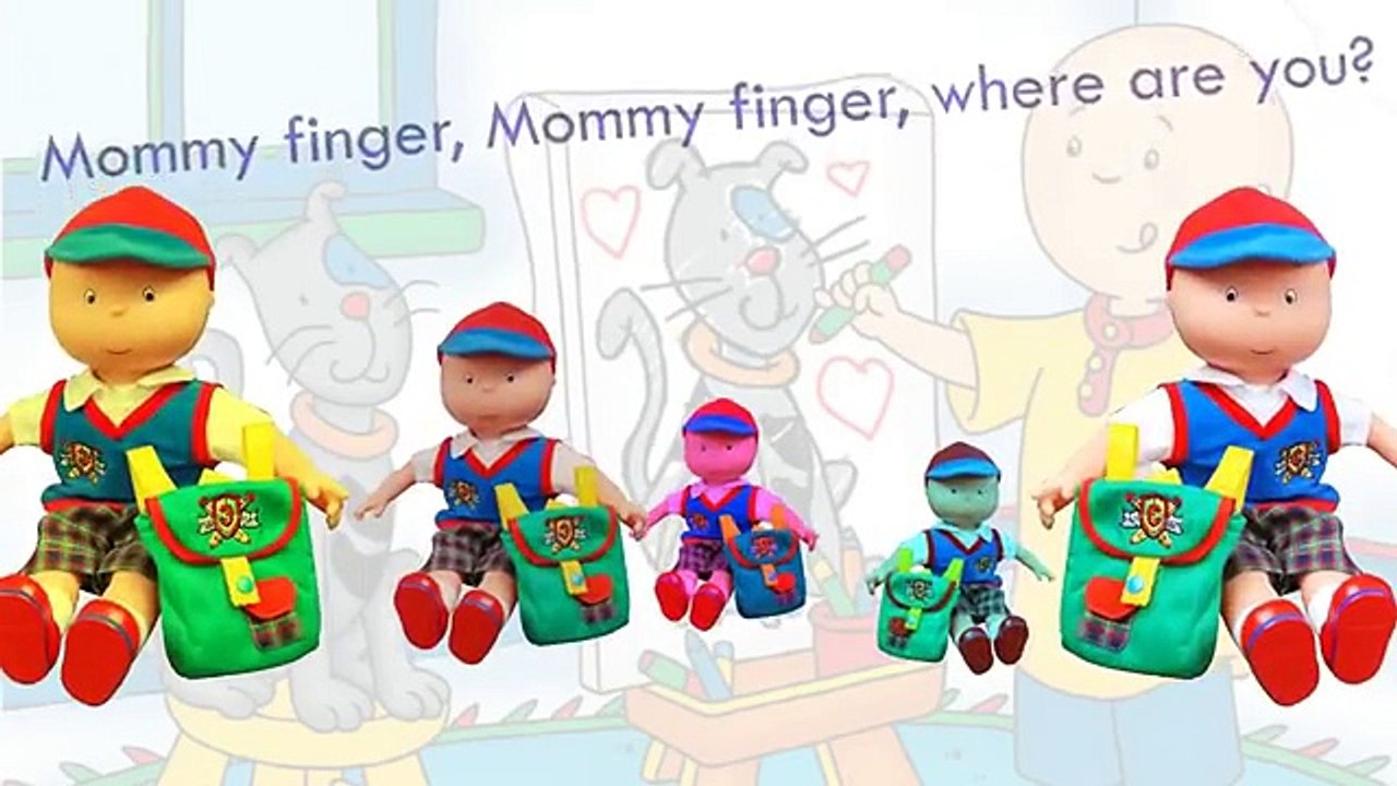 cartoon for kids - Caillou Finger Family Song - Daddy Finger Nursery ...