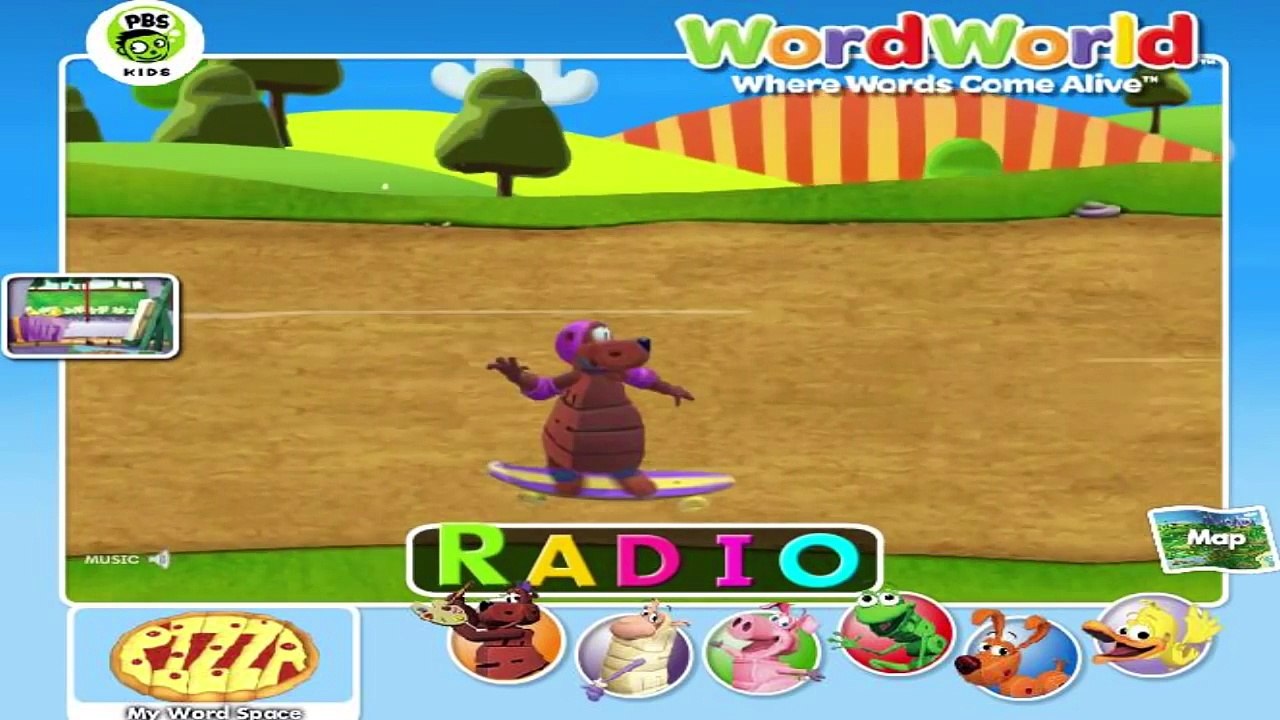 WordWorld - Bears Skateboard Park - WordWorld Games - PBS Kids - video ...