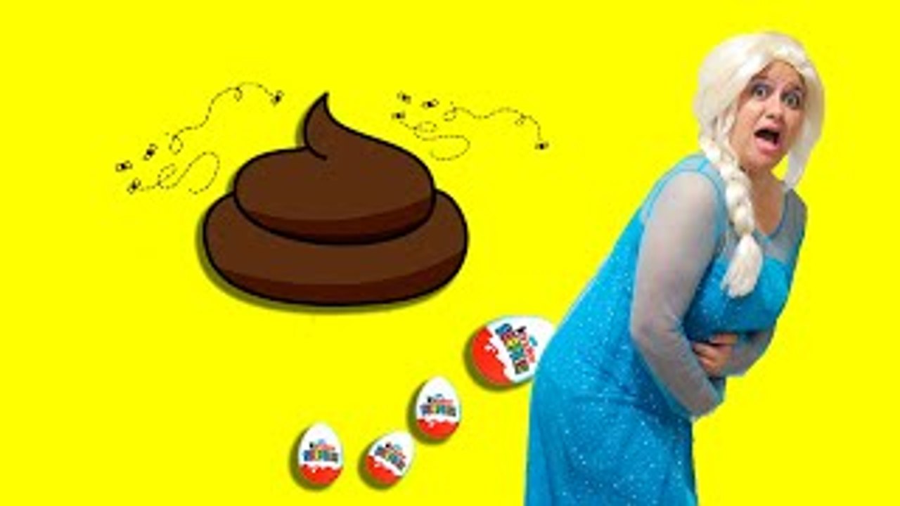 Frozen Elsa Poo Surprise Eggs Eggs With Spiderman Joker - Fun Superhero ...