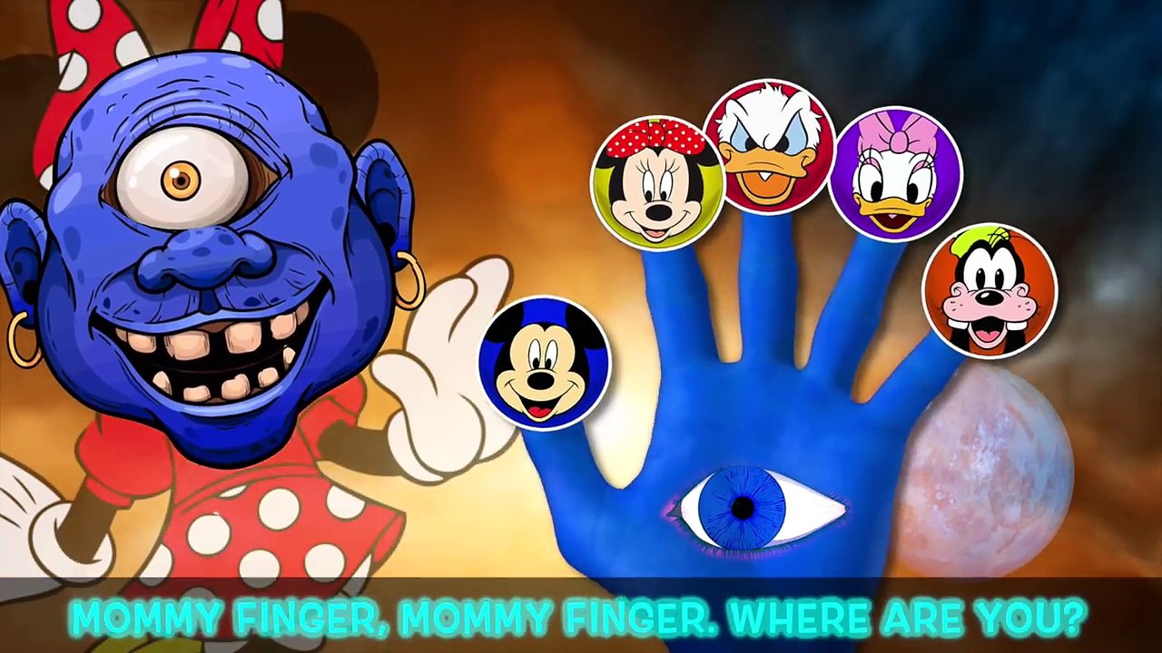 Space Monster Mickey Mouse Halloween Masks Finger Family Song! - Vidéo ...