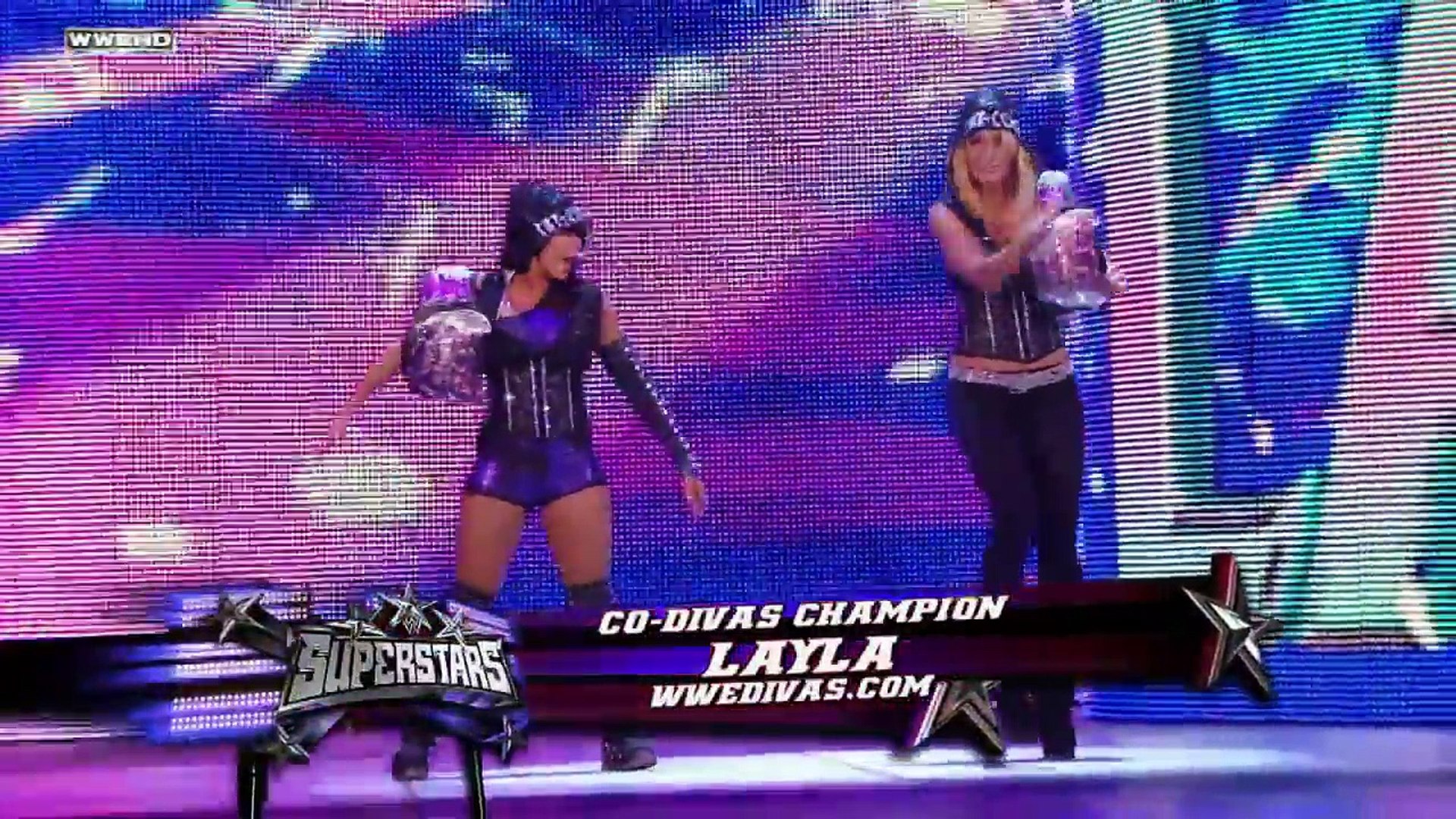 Kelly Kelly En Layla Vs Natalya En Maxine