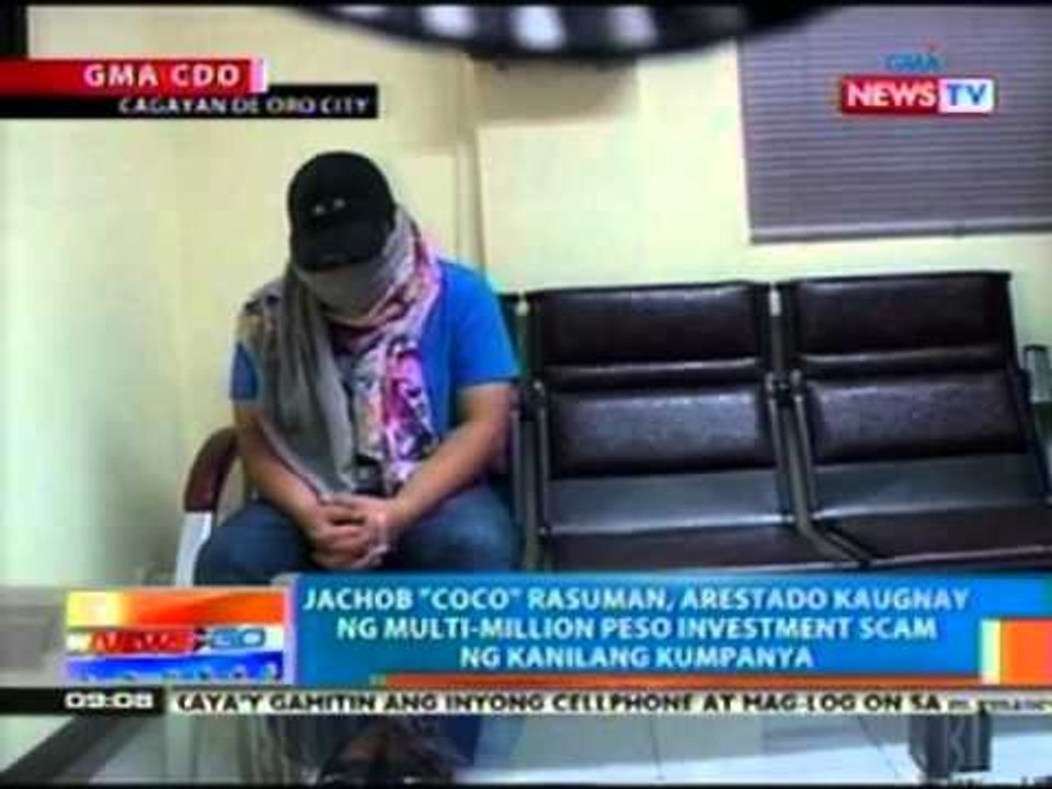NTG: Coco Rasuman, arestado kaugnay ng multi-million peso investment ...