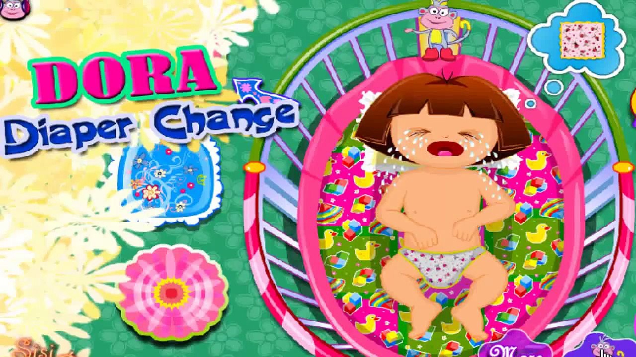 Dora The Explorer Baby Crying - Baby Dora Diaper Change Cartoon Game ...