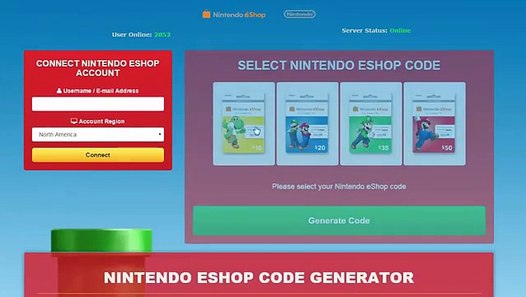 Nintendo eShop Code Generator - How To Get Free Nintendo eShop Codes ...