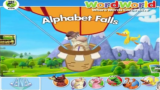 WordWorld Alphabet Falls - PBS KİDS Word World Games - video dailymotion