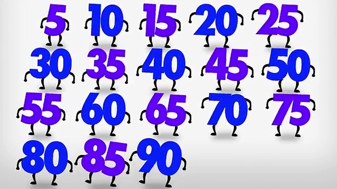 Counting by 5s Song to 100 – Counting to 100 by 5s - Count by 5 to 100 ...