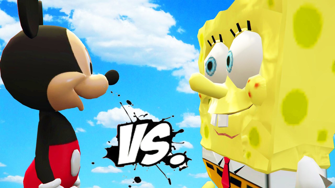 SPONGEBOB VS MICKEY MOUSE - GREAT BATTLE - video Dailymotion