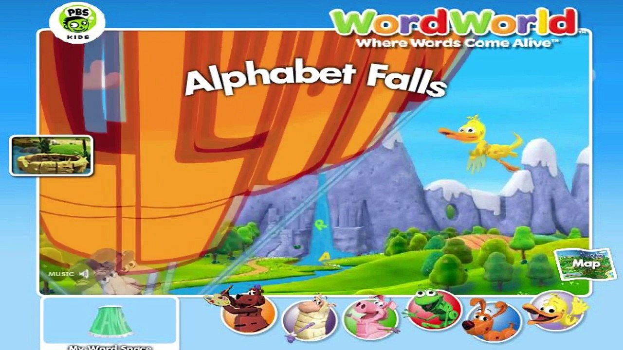 WordWorld - Alphabet Falls - WordWorld Games - PBS Kids - 動画 Dailymotion