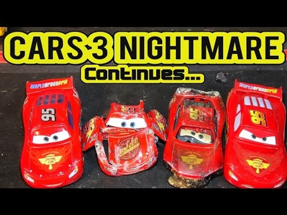 Pixar Cars 3 Lightning McQueen Nightmare ,The Incredible Shrinking ...