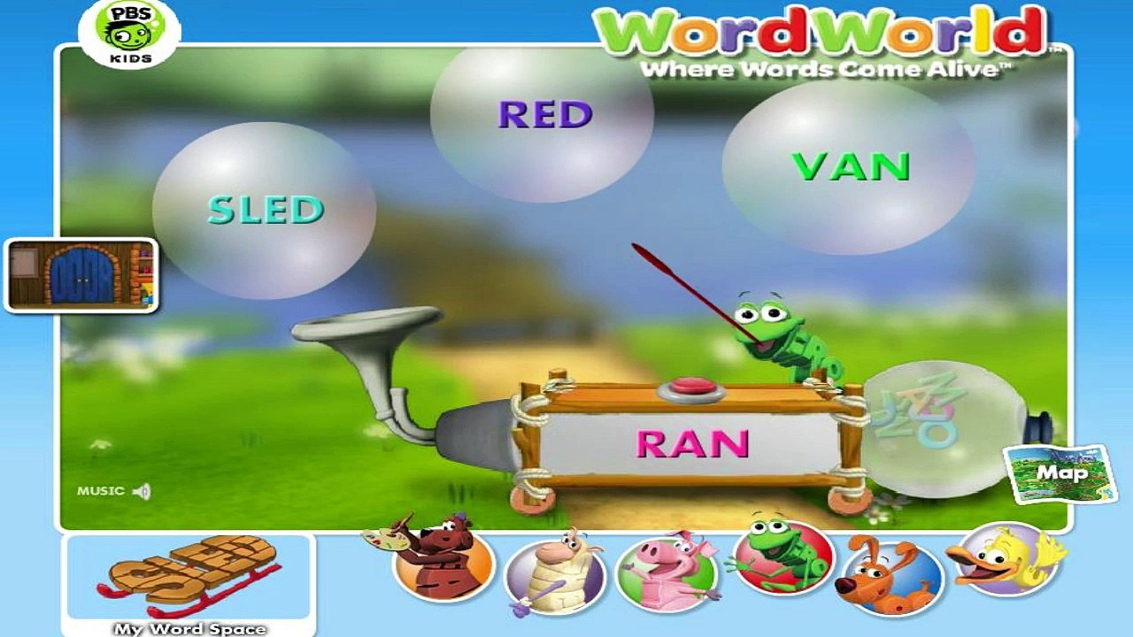 WordWorld - Frogs Rhyming Machine - WordWorld Games - PBS Kids - video ...