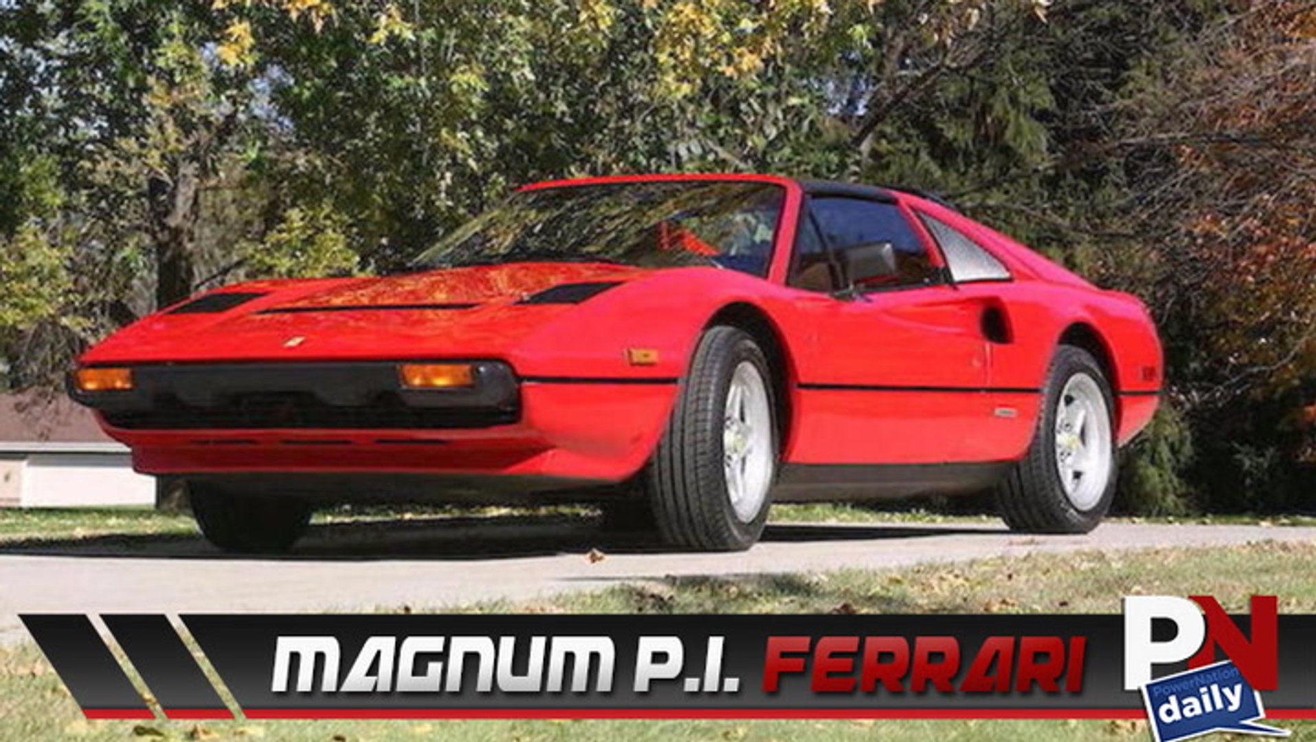 Magnum Pi Ferrari License Plate
