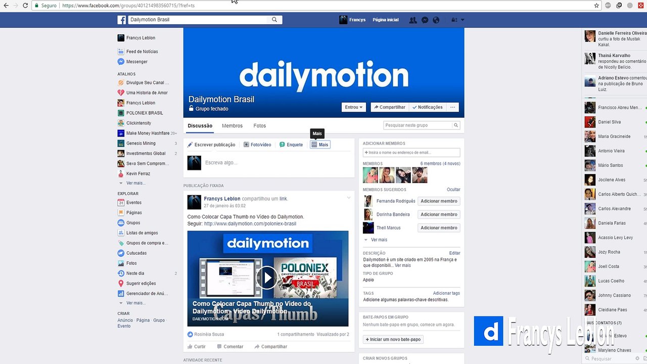 Como Compartilhar e divulgar seus Video do dailymotion 2017 - Vídeo ...