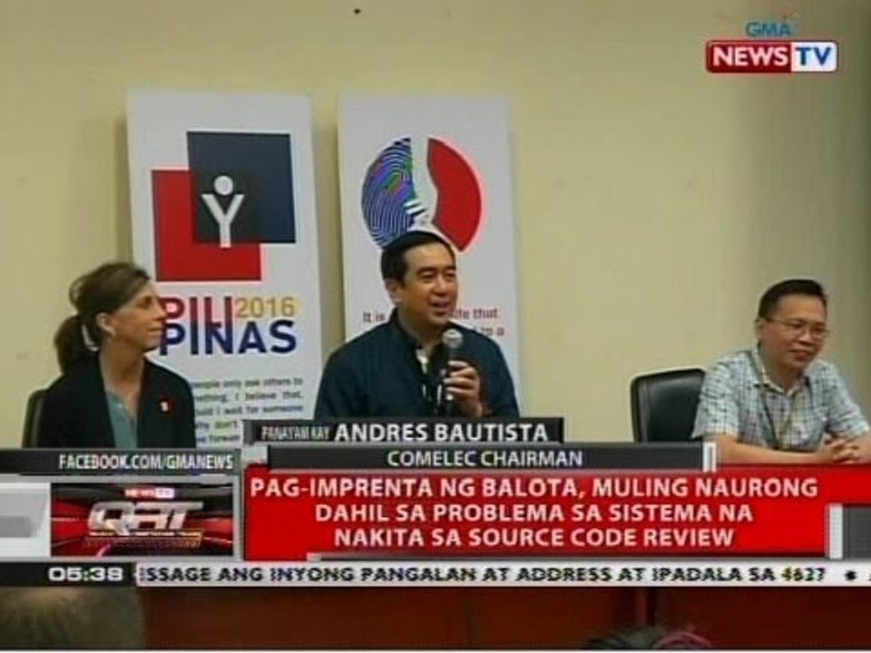 QRT: Panayam kay Andres Bautista, COMELEC chairman - video Dailymotion