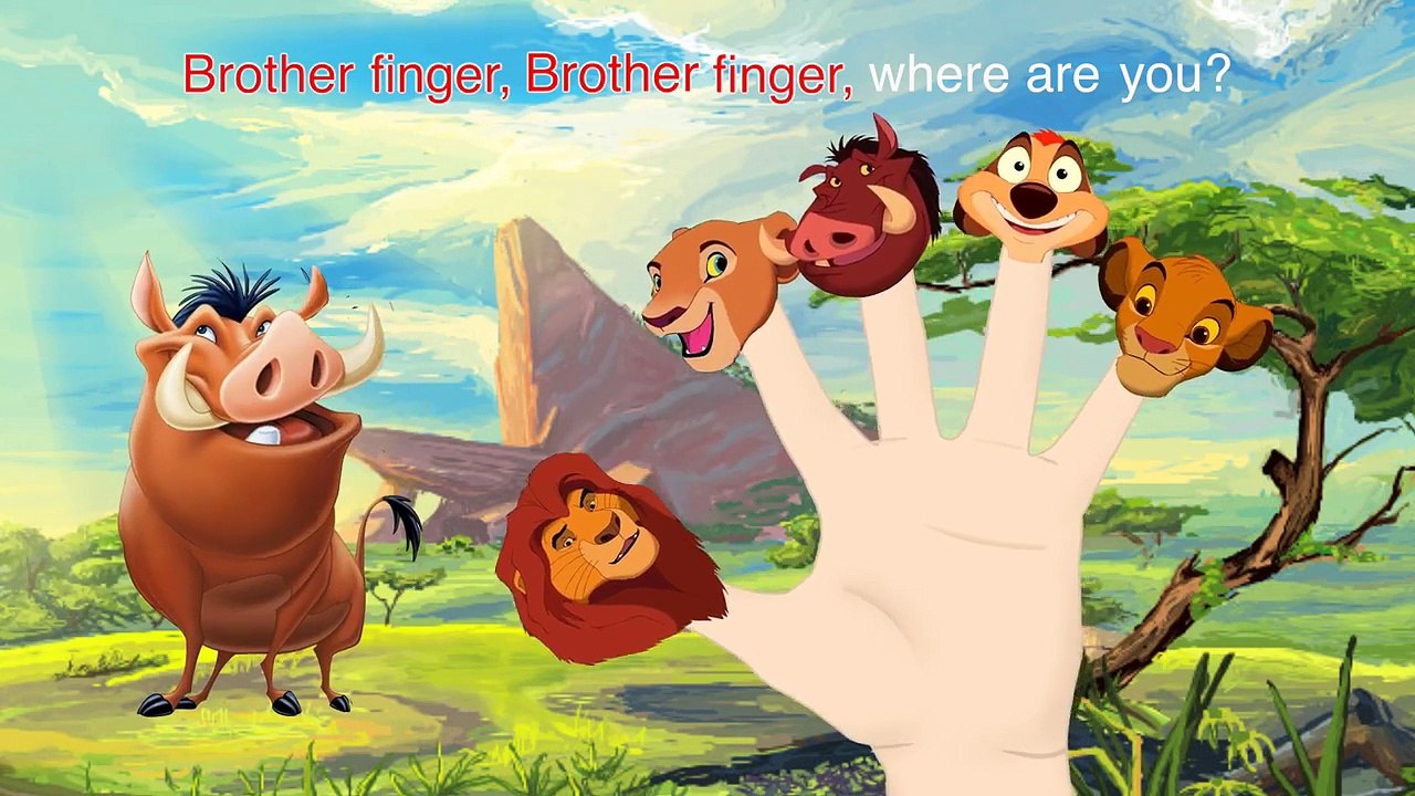 Lion King Finger Family Nursery Rhymes Lyrics – Видео Dailymotion