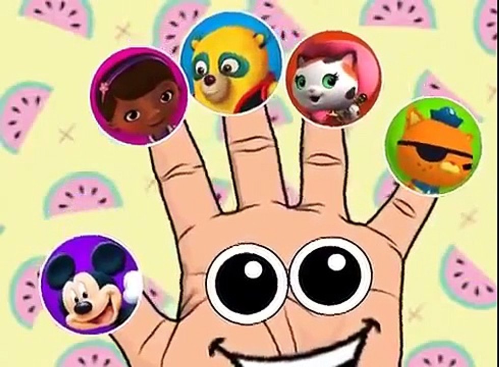 Disney Junior Kids Shows Daddy Fingers / Family Finger Song Nursery ...