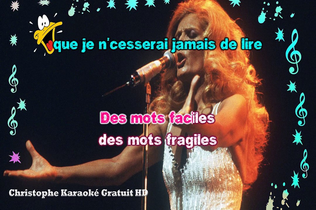 Dalida & Alain Delon - Paroles, paroles KARAOKE / INSTRUMENTAL - Vidéo ...